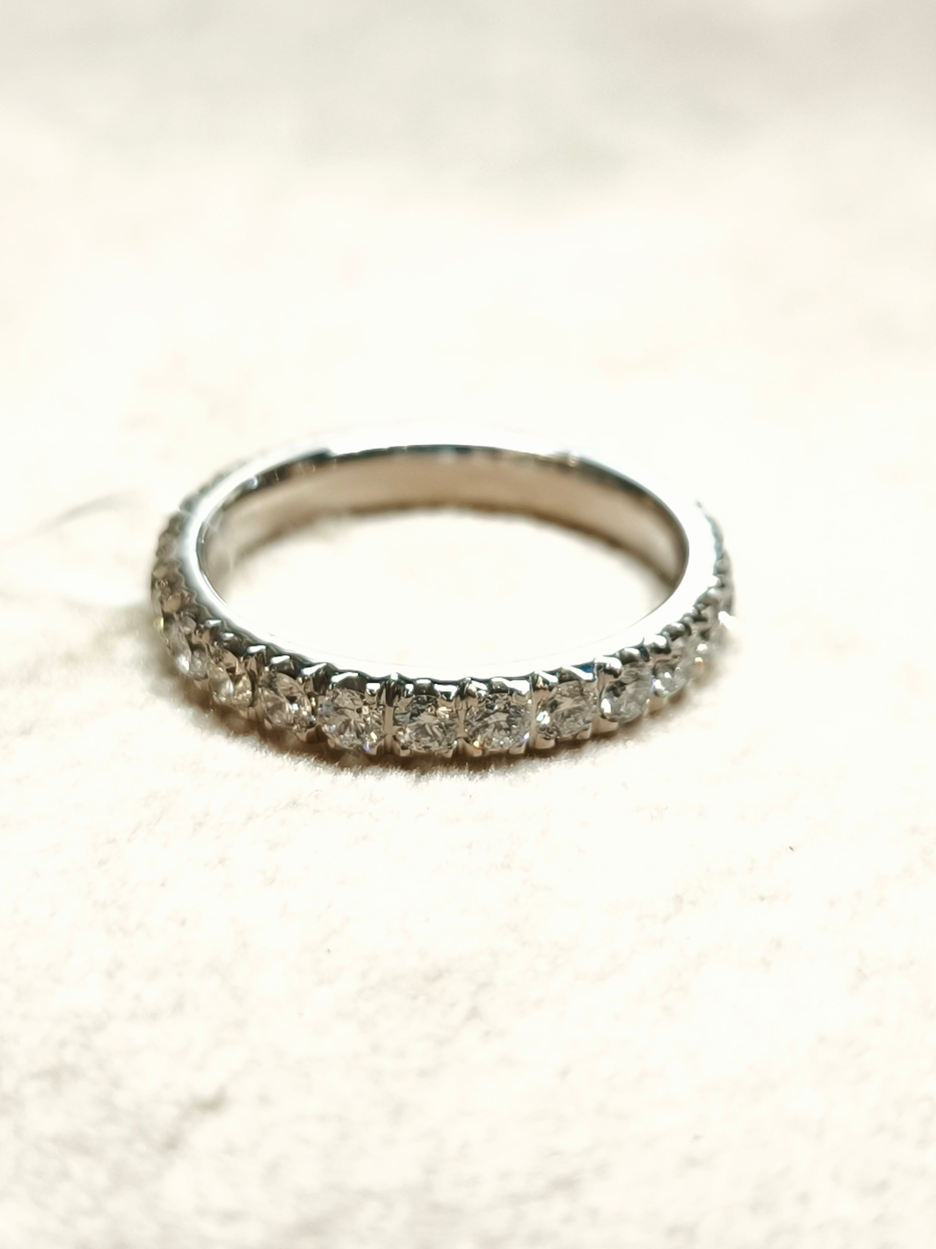 Anello fede completa in oro con diamanti 1,20ct – Gioielli Pavan